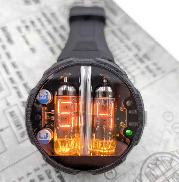 Nixie Tube Watch 'Numitron Sci-Fi' - NixoidStore