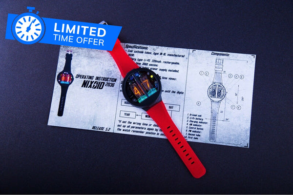 Nixie Tube Watch 'NIXOID CLASSIC' - NixoidStore